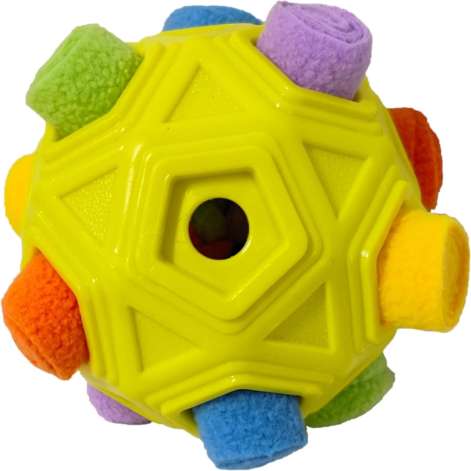 Yellow Engaging Interactive Snuffle Ball for Small and Medium Dogs ...