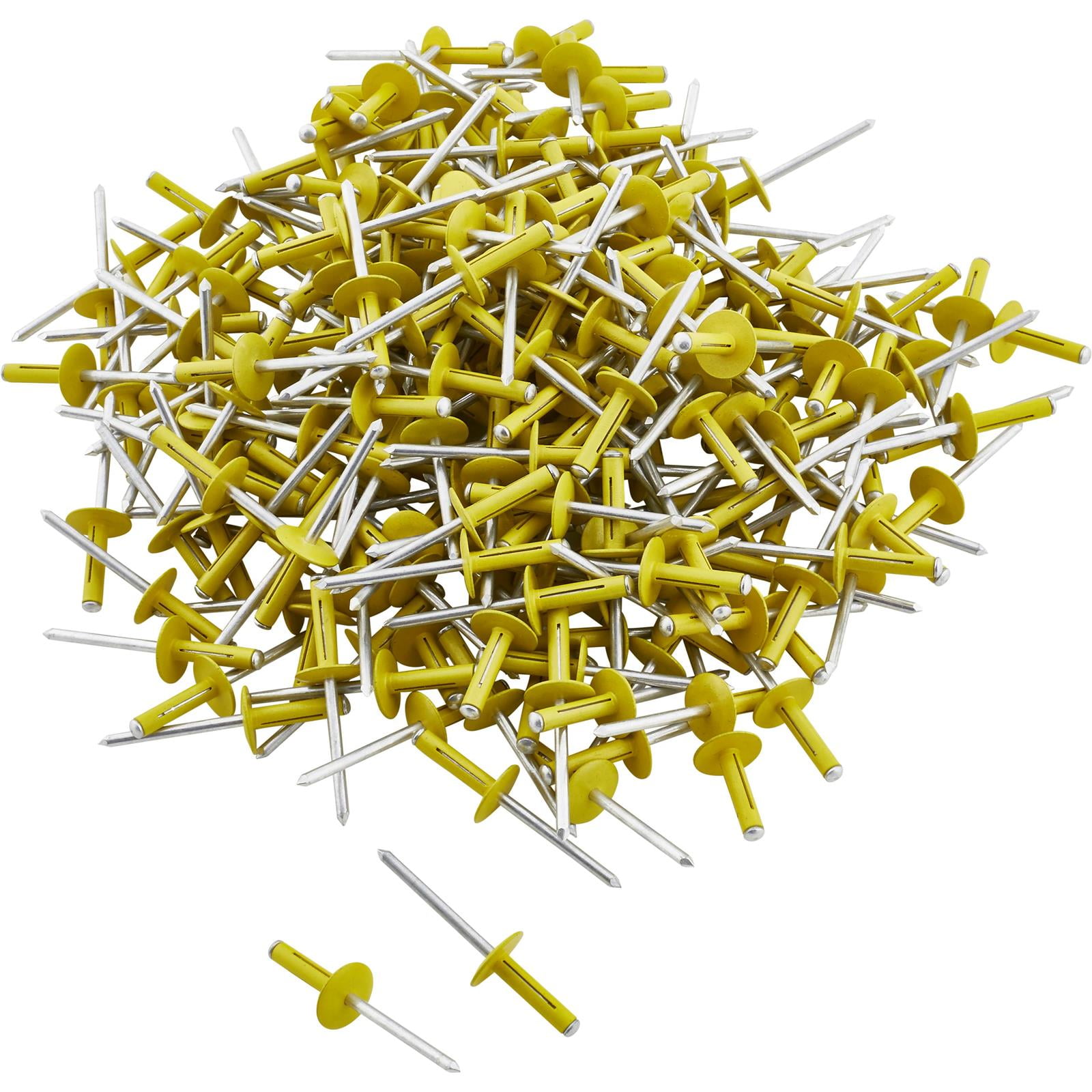 Yellow Exploding Head Rivets-3/16 Large Head Alum-Box of 250 - Walmart.com