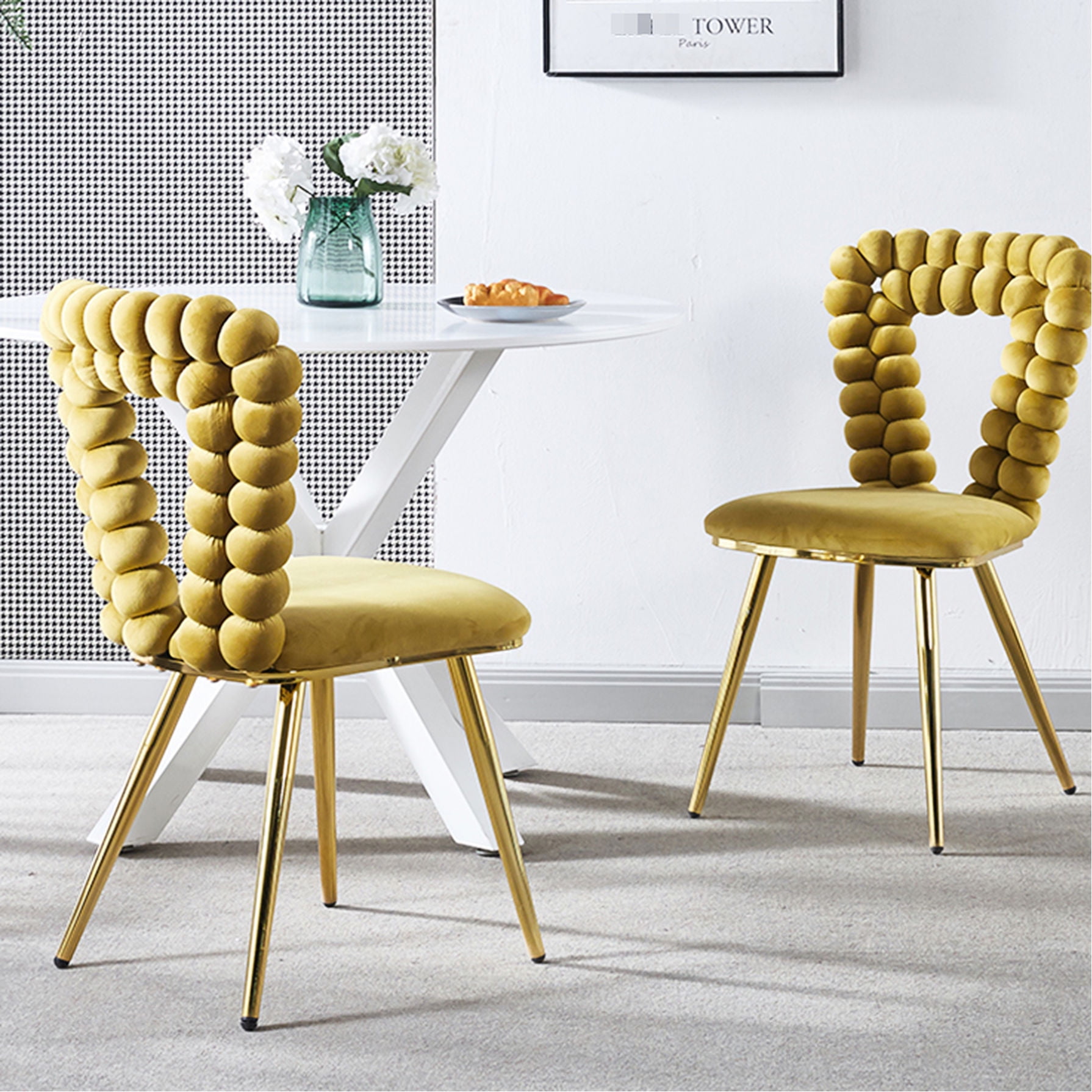 Yellow & Fabric - Comfortable Sitting Support - Bedroom, Lobby - Quick ...