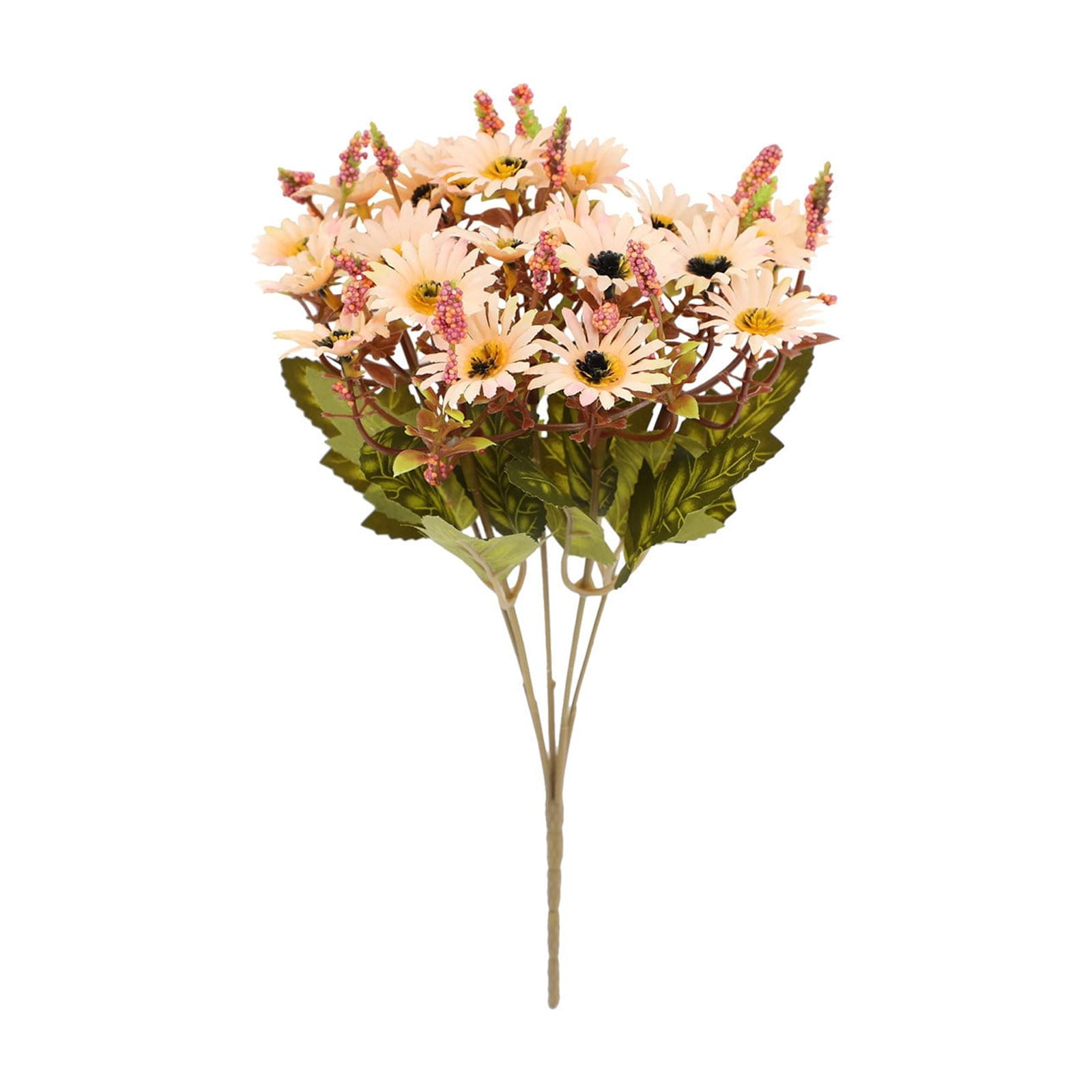 Yellow Faux Flower Bouquet Artificial Blooms For Wedding Decor Home ...
