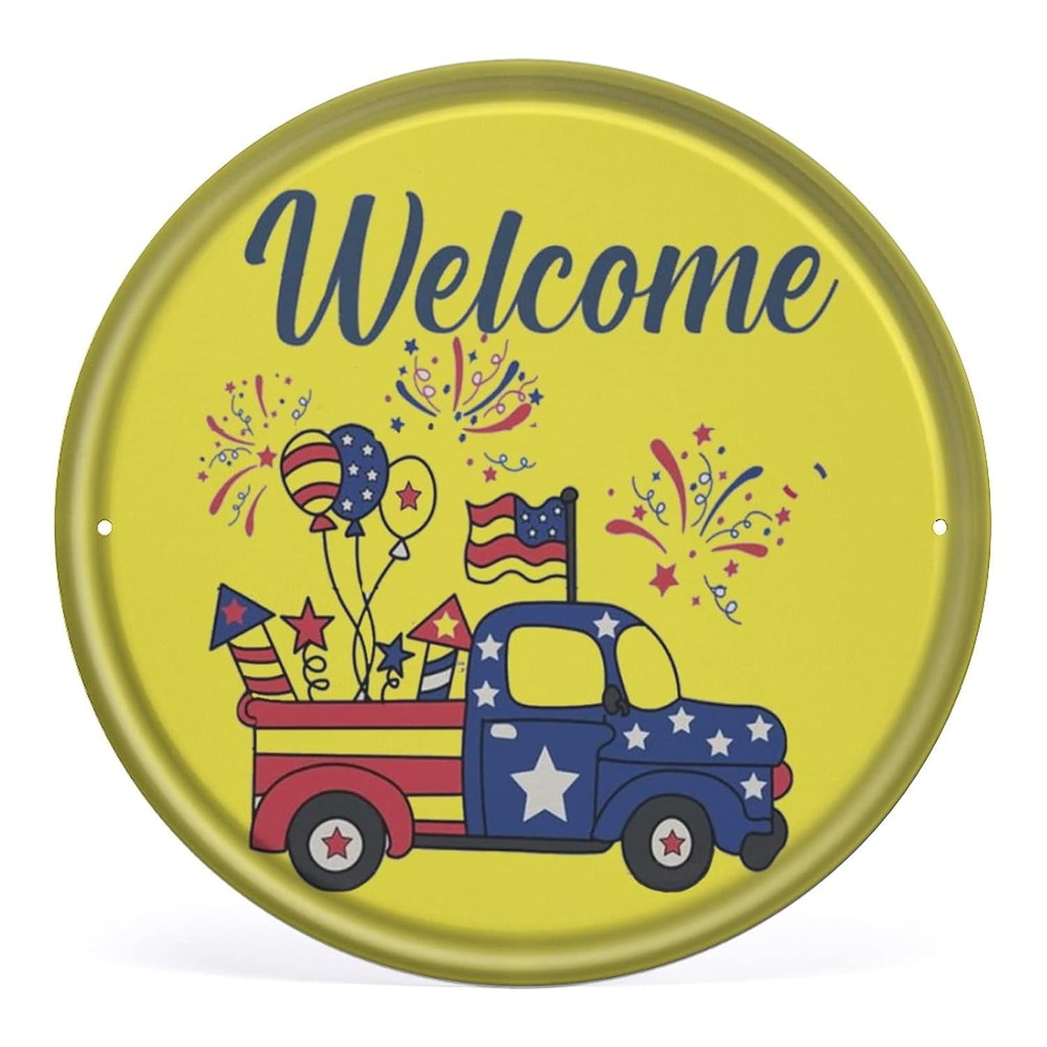 Yellow Fireworks Car decor Fourth of July Independence Day Memorial Day ...