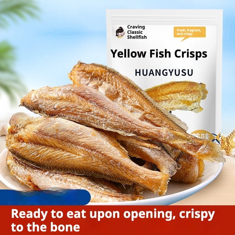 Yellow Fish Crisps - 5 Packs (30g Each) - Crispy to the Bone - Walmart.com