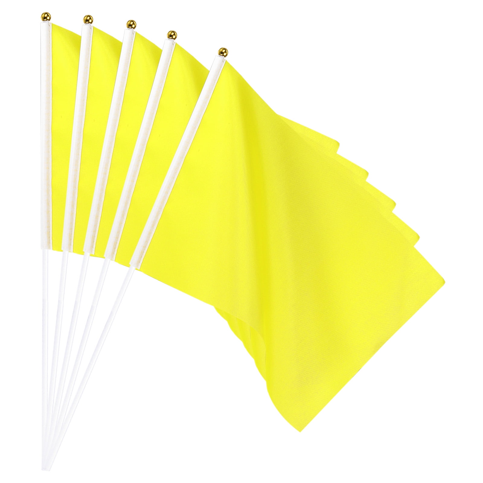 Yellow Flag Stick, Hand Held Small Mini DIY Flag 11.8x7.8 Inch ...
