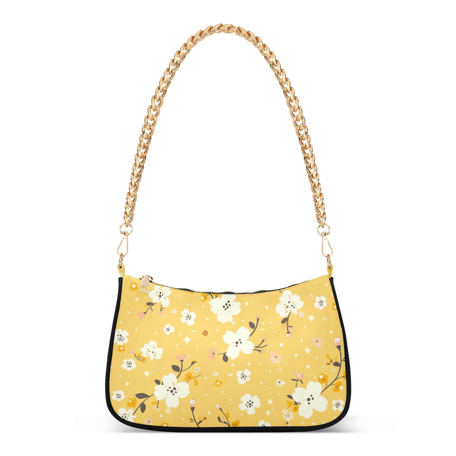 Yellow Floral Women Handbags Shoulder Bag Cross Body Bag with Crossbody ...