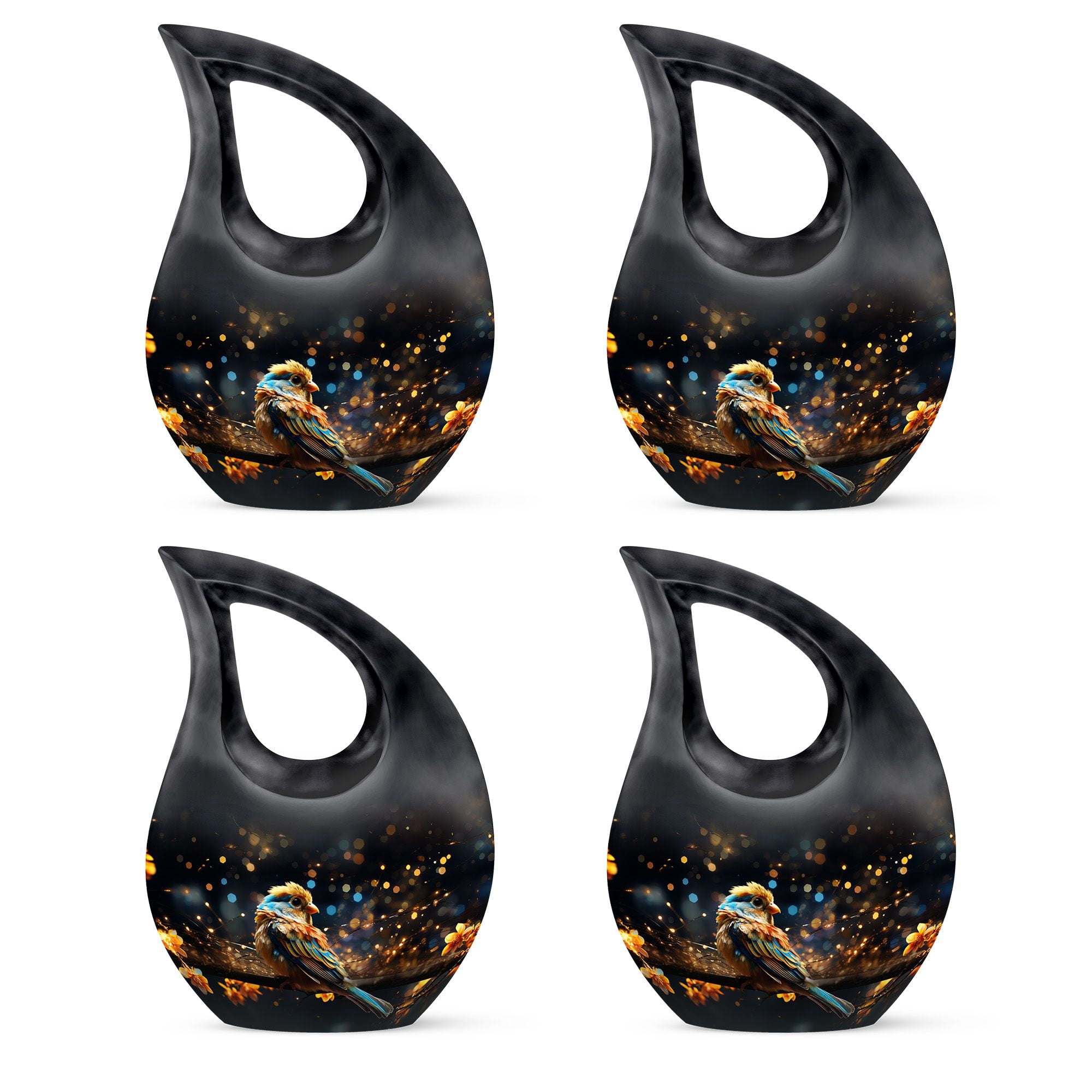 Yellow Flower Cremation Urns For Adult Ashes Women & Men - Mini Urns ...