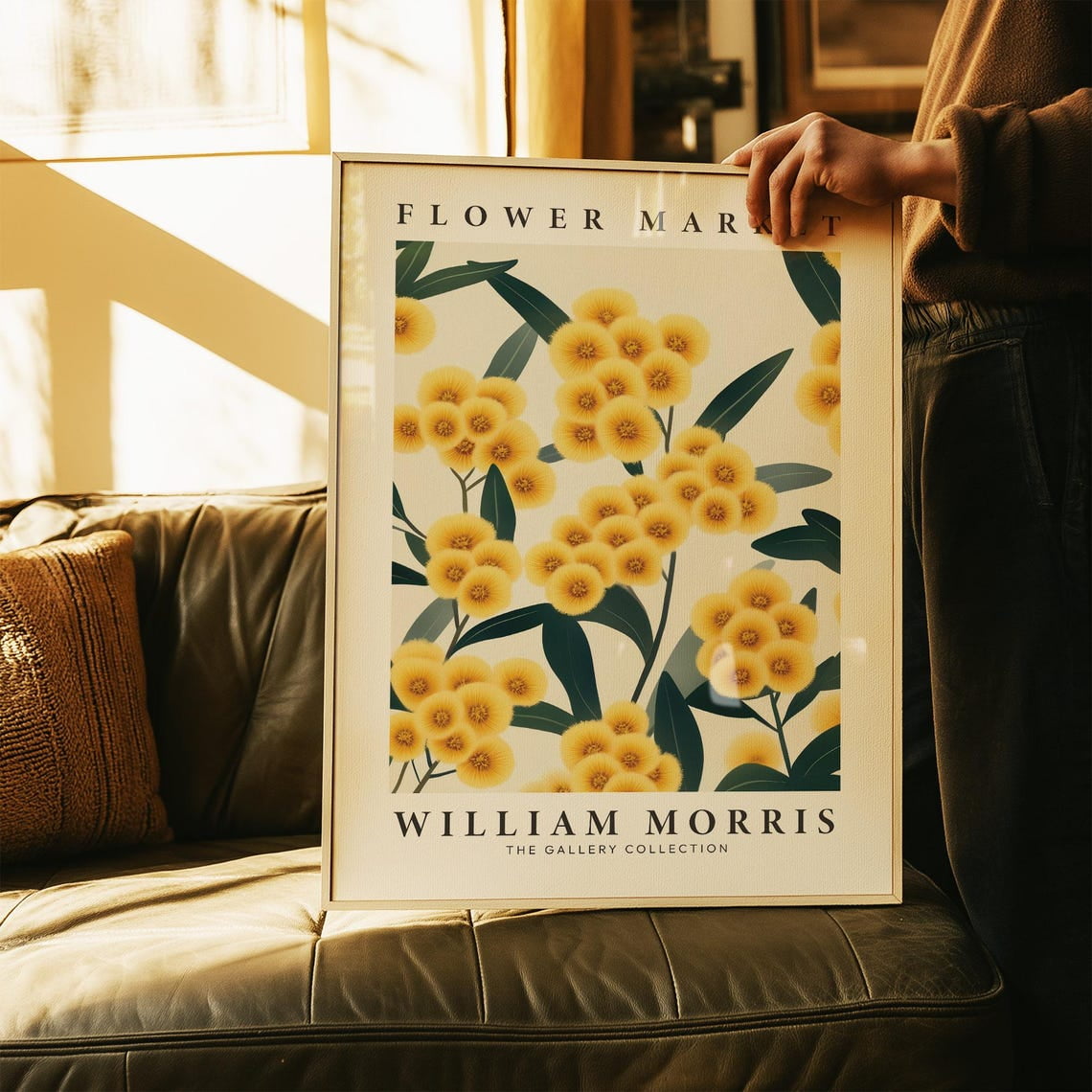 Yellow Flower Wall Art Print Botanical Floral Decor William Morris ...