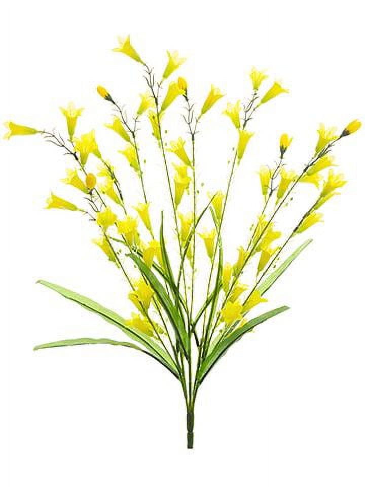 Yellow Flowering Forsythia 25in Artificial Polysilk Faux Fake Flower ...