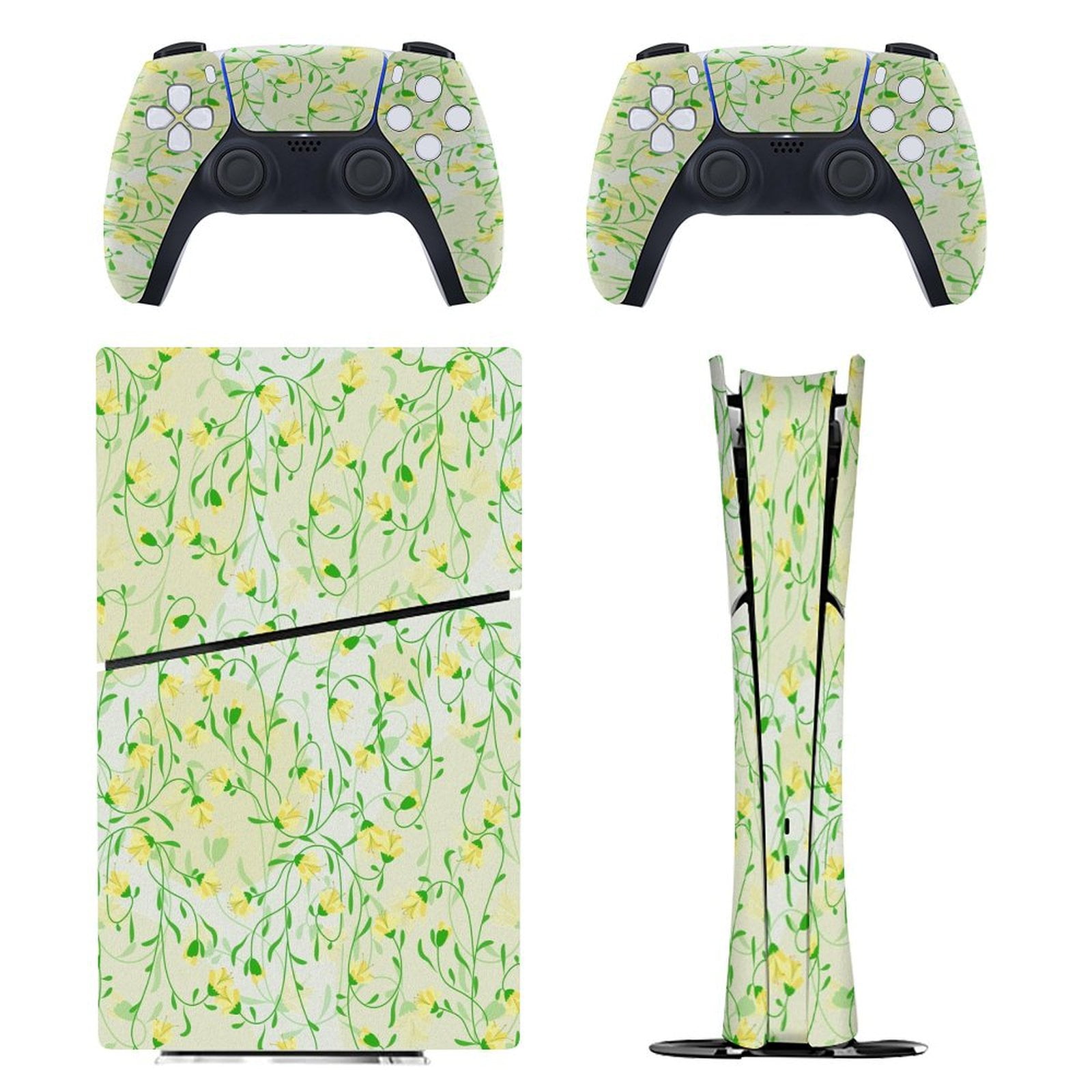 Yellow Flowers, Vitality, Spring PS5/PS5 Slim Digital Disc Skin Sticker ...