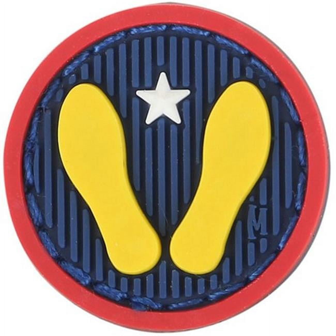Yellow Footprints Patch - Full Color - Walmart.com