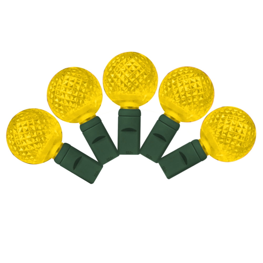 Yellow G25 LED Raspberry Christmas Light String, 25 Bulbs, 12.5 Ft ...