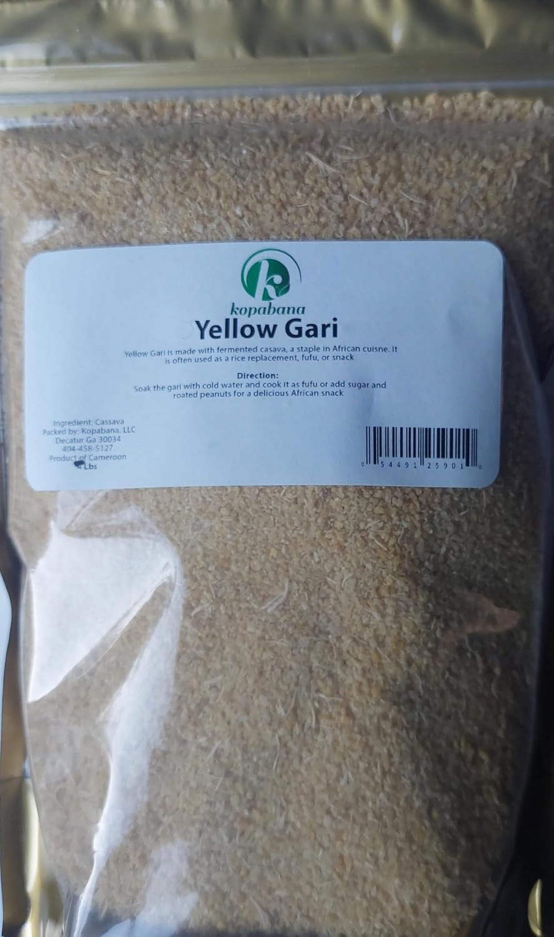 Yellow Garri, Garri, Naturally Processed Garri 2 lb - Walmart.com