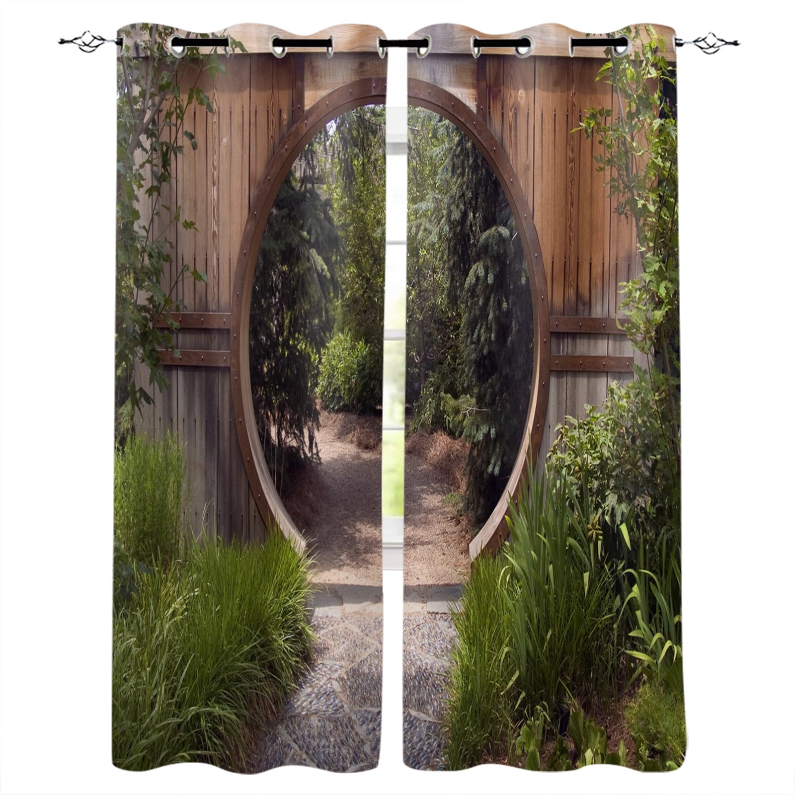 Yellow Gate Openwork Lace Pillar Carving Window Screen Printed Design ...