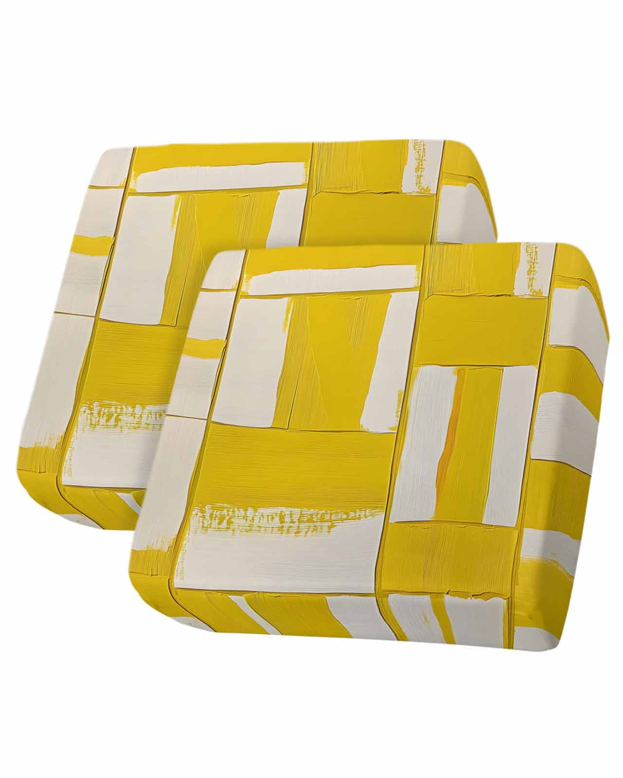 Yellow Geometric Sofa Couch Cushion Covers Washable, Removable ...