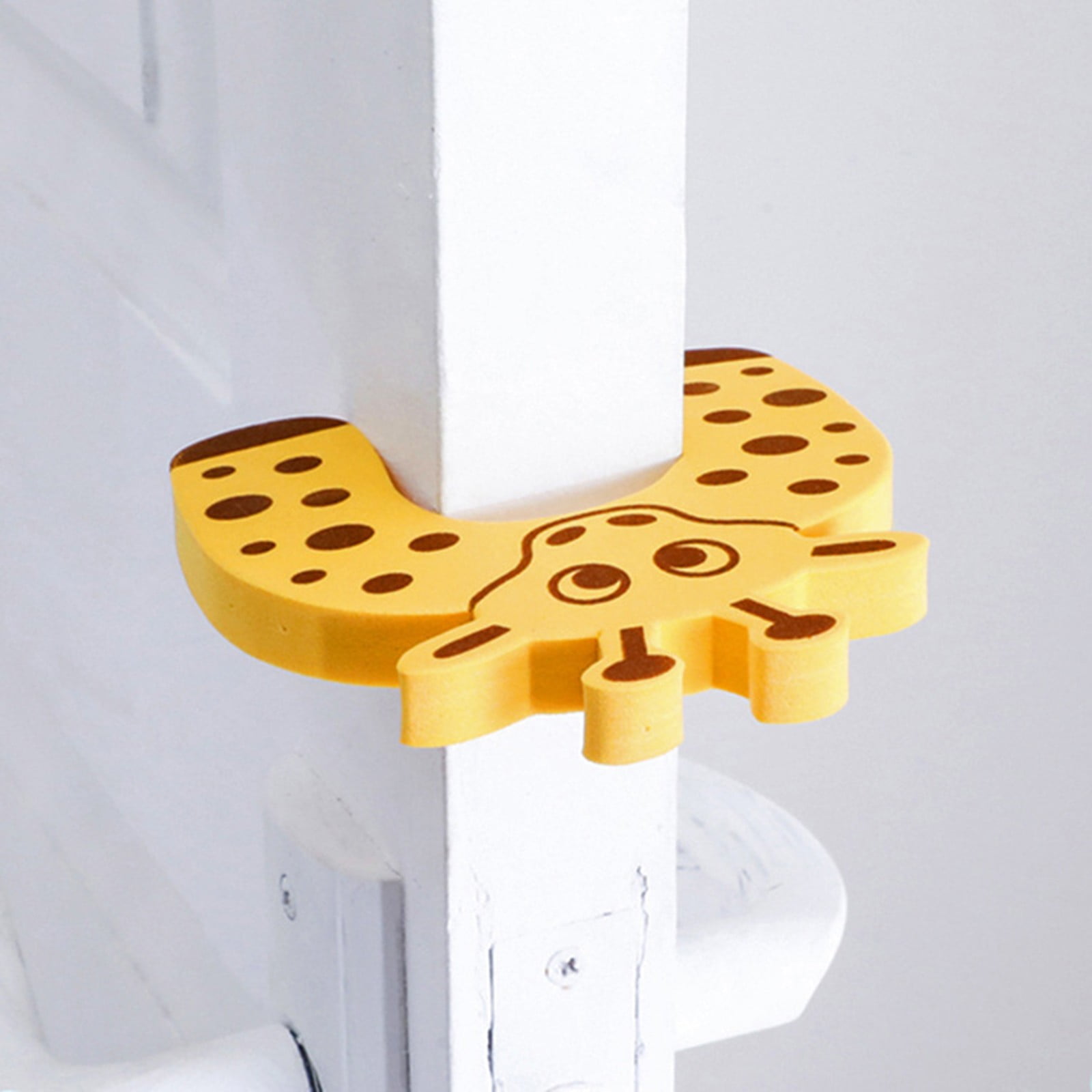 Yellow Giraffe Safety Door Card For Children And Babies To Prevent Hand ...