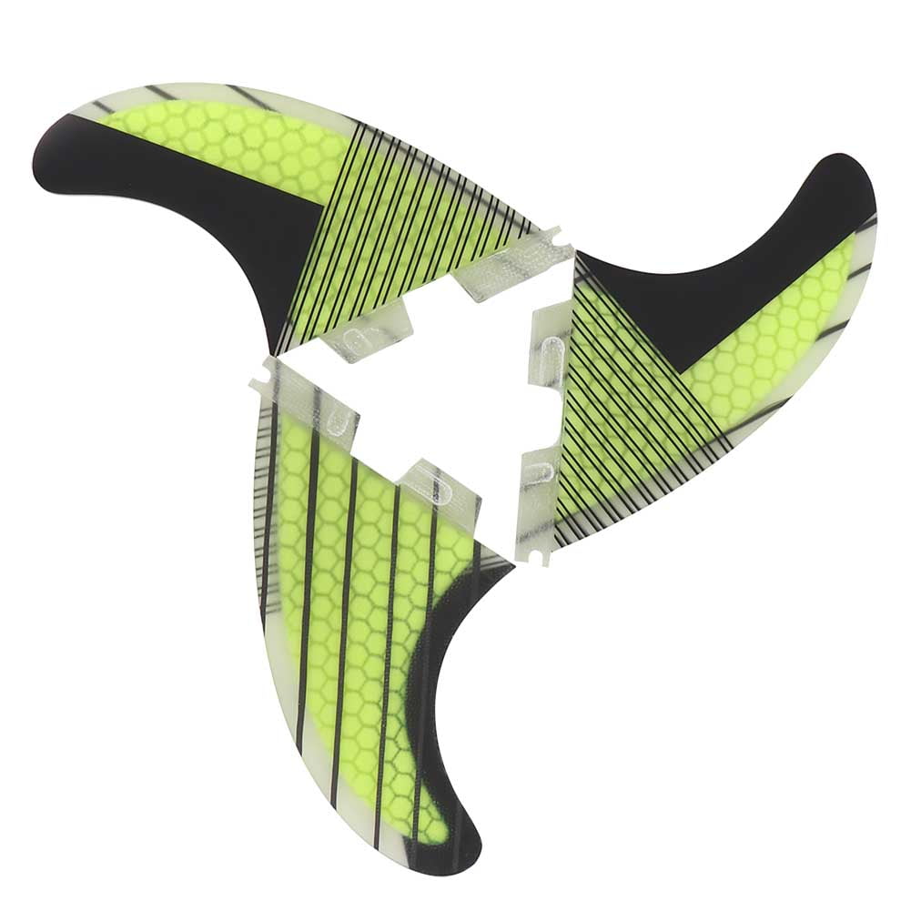 Yellow Glass Fiber Skeg Tracking Fin Set for Kayaks, Canoes & Rowboats ...