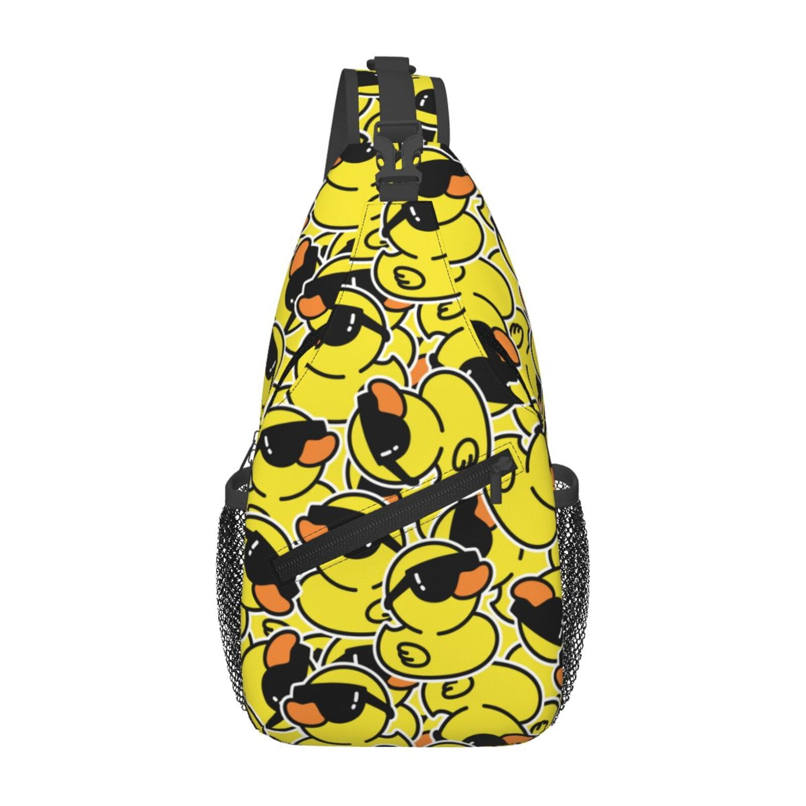 Yellow Glasses Ducks Sling Bag Crossbody Chest Backpack For Women Men ...