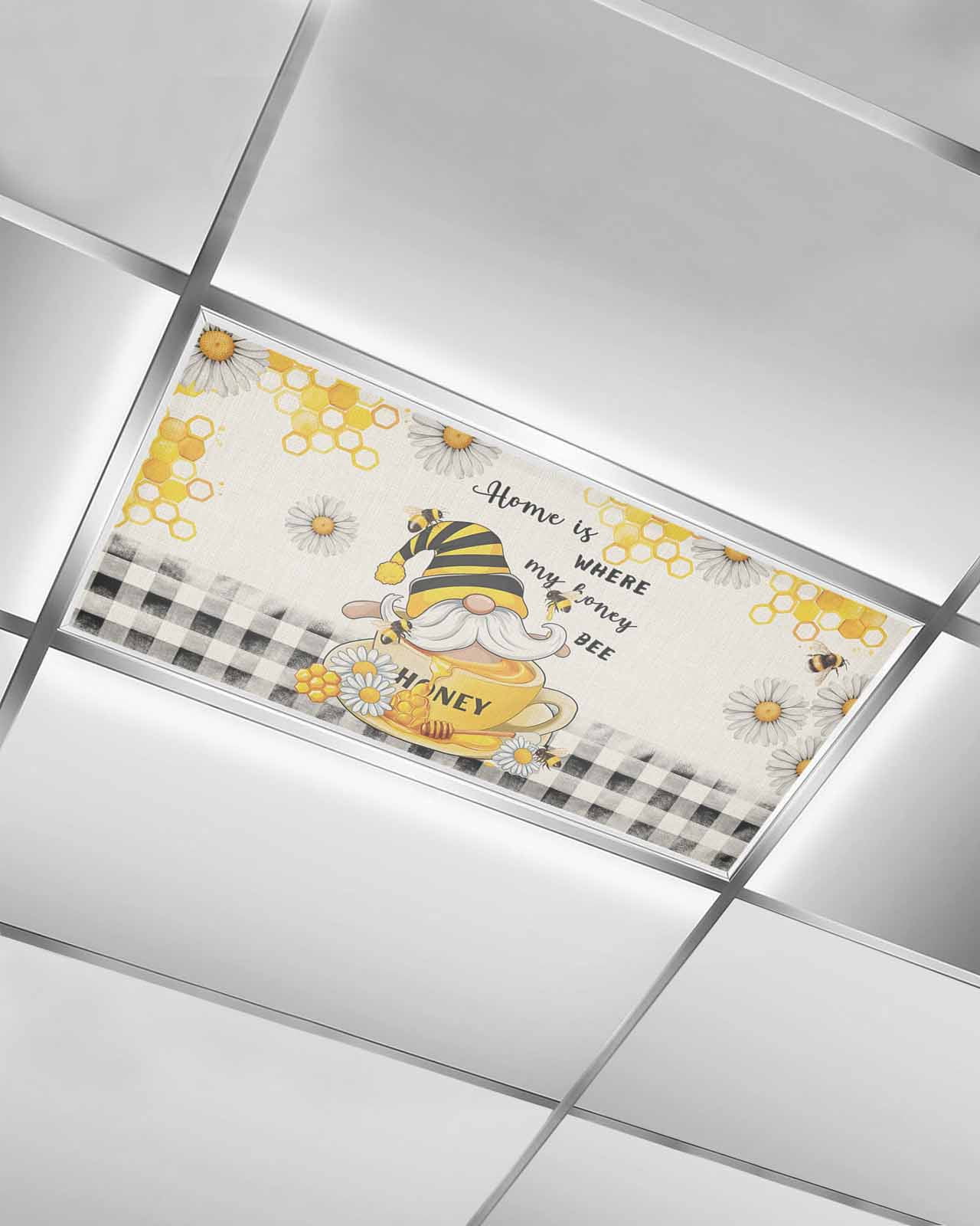 Yellow Gnomes Fluorescent Light Covers for Ceiling Lights 4x2 feet,1 ...