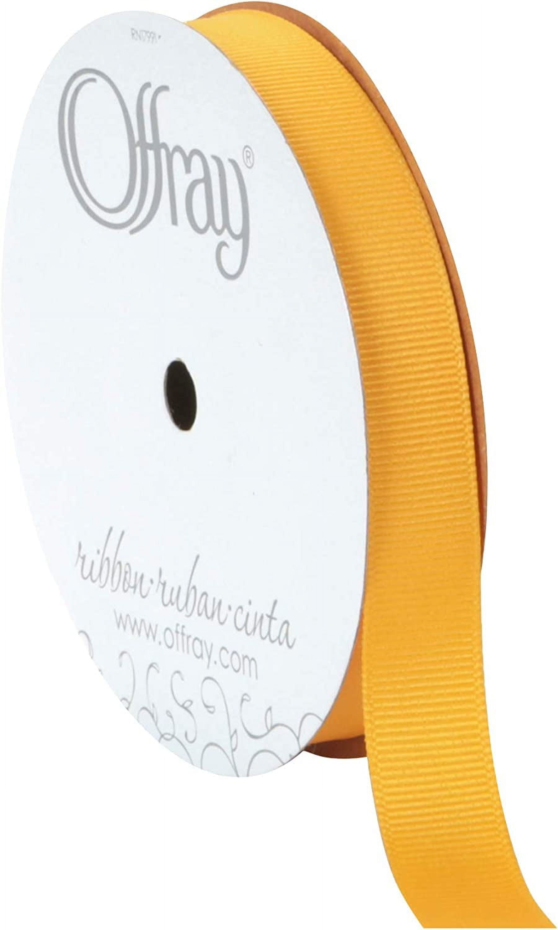 Yellow Gold - Grosgrain Ribbon 5/8"X20yd - Walmart.com