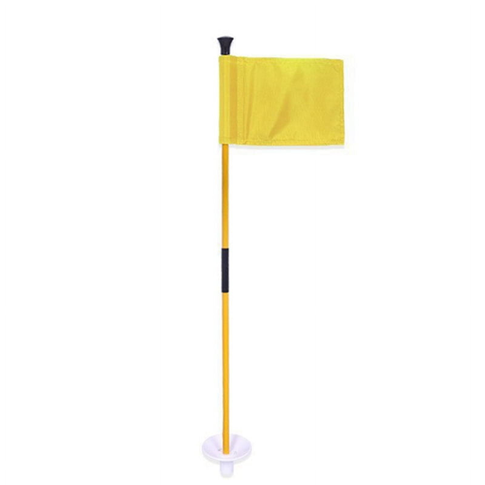 Yellow Golf Green Flag, Two-Section Detachable Flagpole, Easy to Carry ...