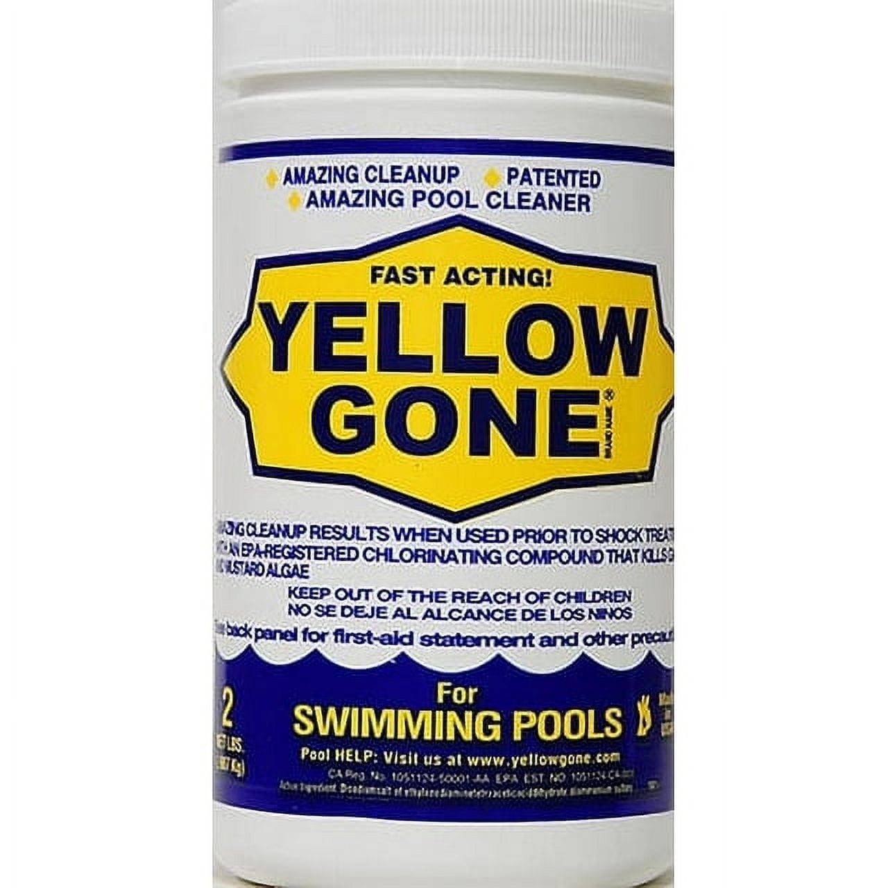 Yellow Gone Fast Acting Pool Cleaner, 2 lbs, (2 Pack) - Walmart ...