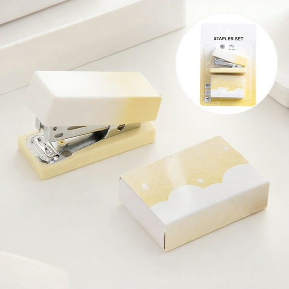 Yellow Gradient Color Stapler Set Includes Staples, Portable Manual ...