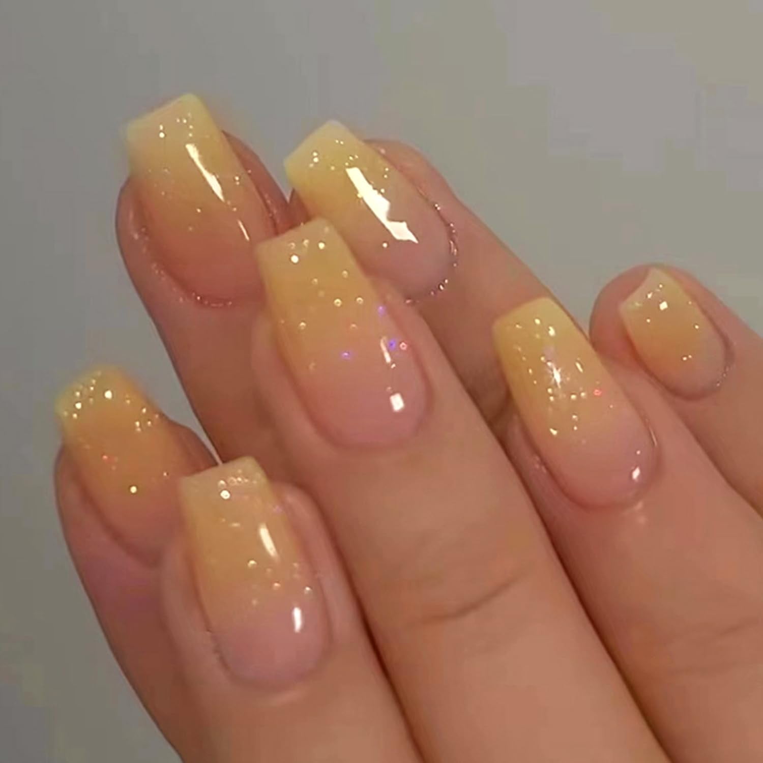 Yellow long nails store
