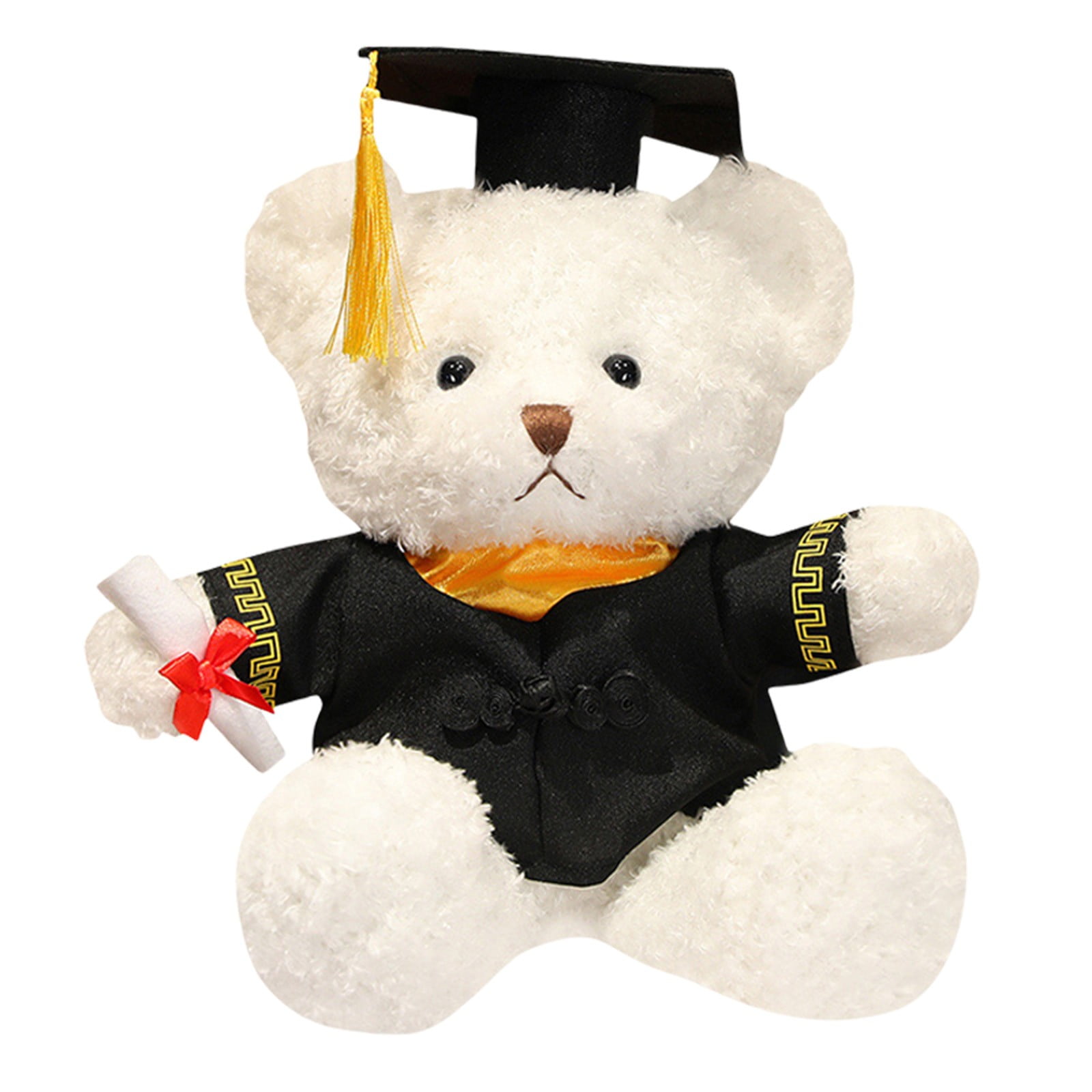 Yellow Graduation Bear Plush Toy Doctor Bear With Graduation Cap ...