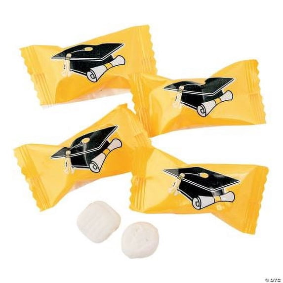 Yellow Graduation Buttermints, Individually Wrapped, 108 Pieces ...