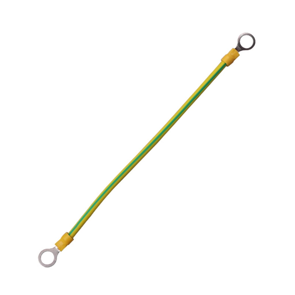 Yellow Green Grounding Wire With O-Rings Terminals Solar Photovoltaic ...