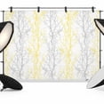 Yellow Grey Backdrop for Photography, Tree Branch Photo Backdrop ...
