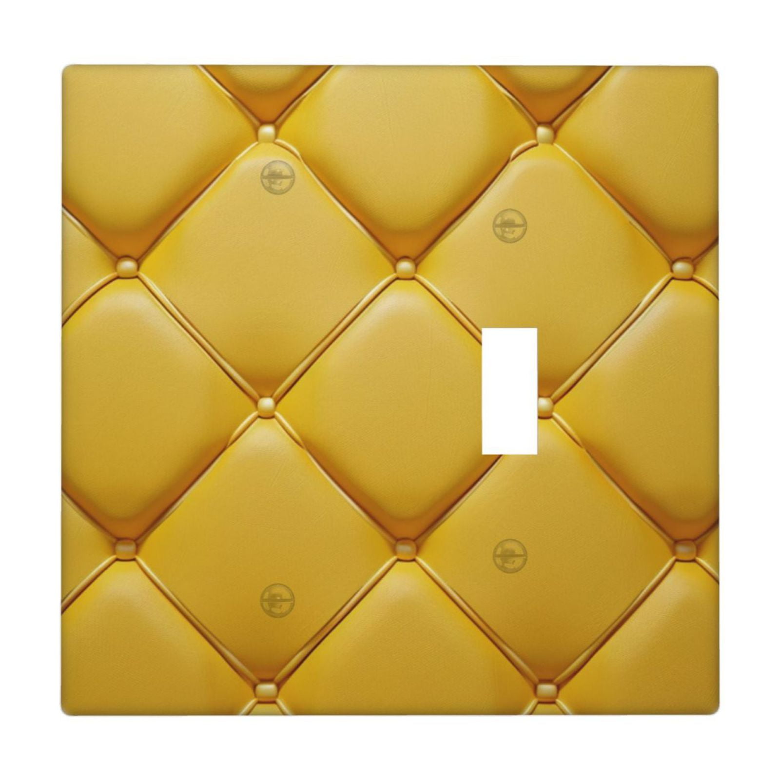Yellow Grid Pattern Light Switch Cover Decorative Switch Plates and ...