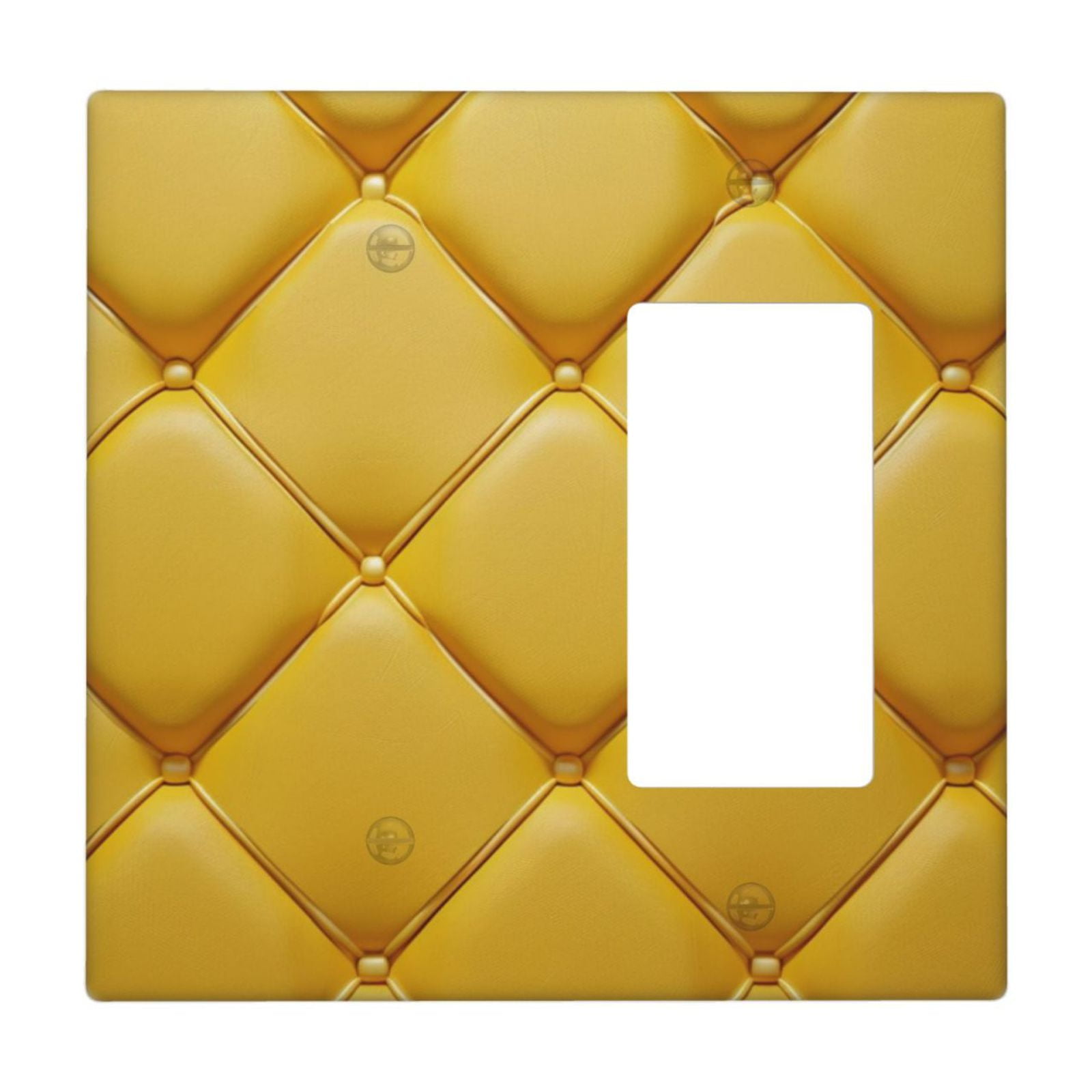 Yellow Grid Pattern Light Switch Cover Decorative Switch Plates and ...