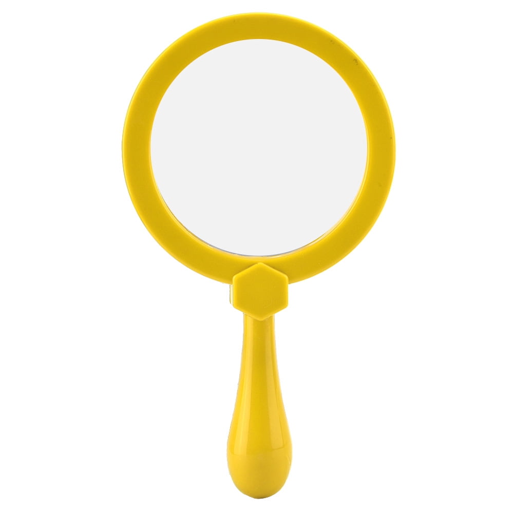 Yellow Handheld Magnifier with Acrylic Lens and Stand - Perfect for ...