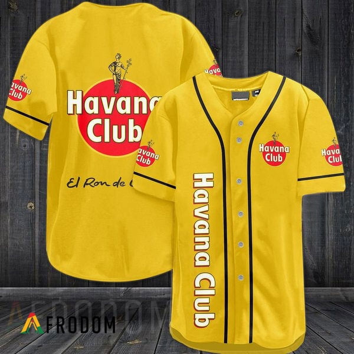 Yellow Havana Club Rum Baseball Jersey - Hot Sale 2026 - Walmart.com