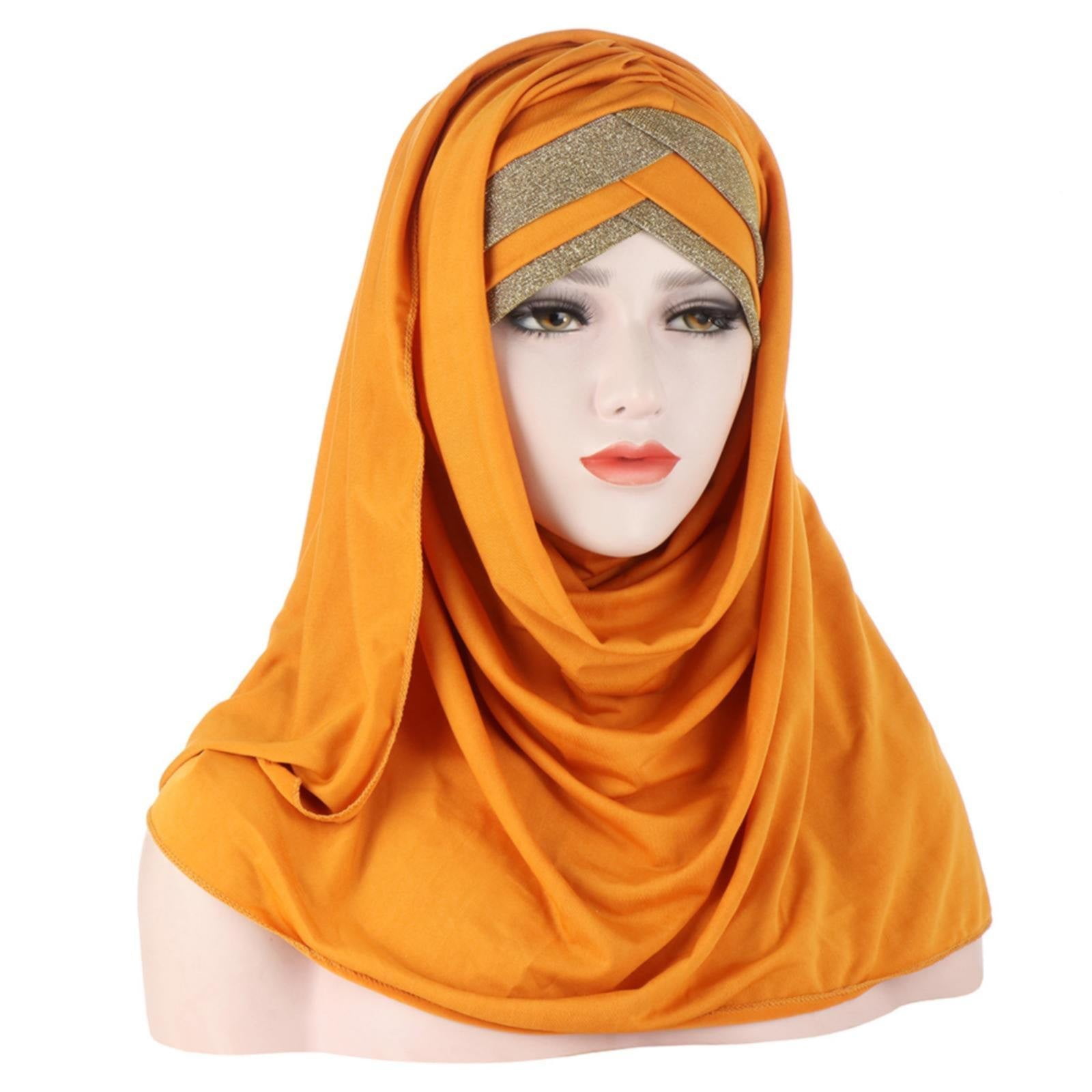 Yellow Headband for Women's Eid Al Fitr Colored Forehead Bright Scarf ...