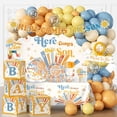 Yellow Here Comes The Son Baby Shower Decor, Retro Sun and Sunshine ...
