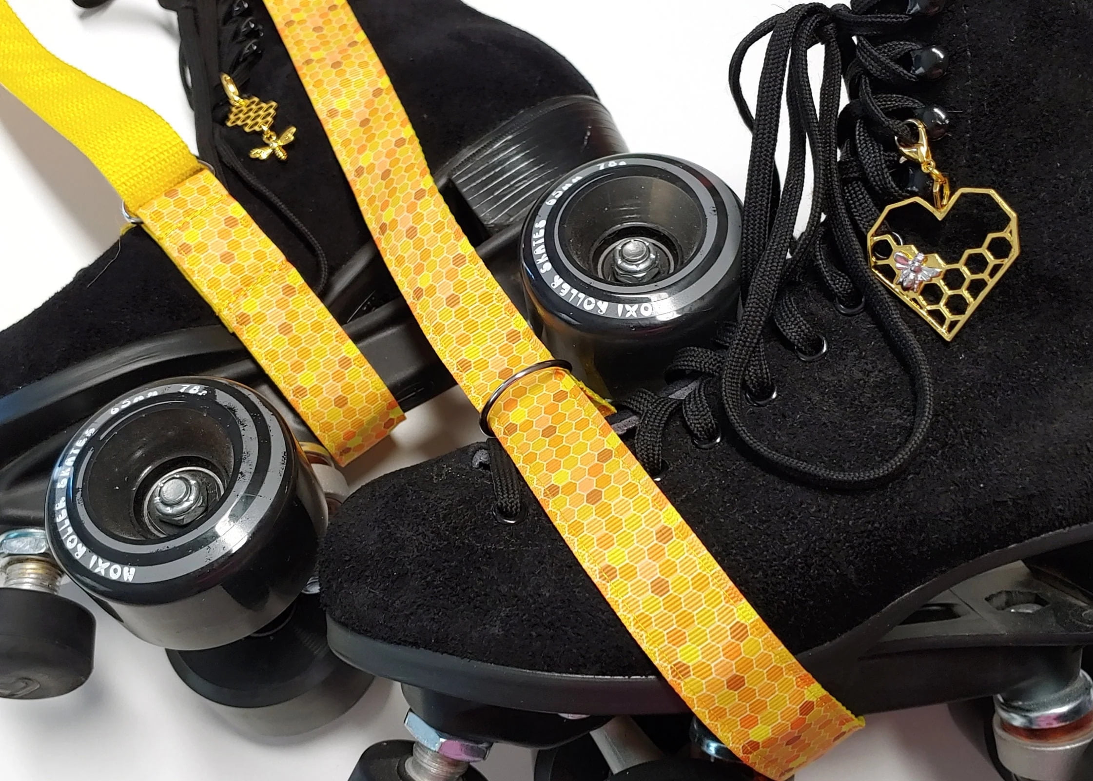 Yellow Honeycomb Adjustable Roller Skate Leash - Walmart.com