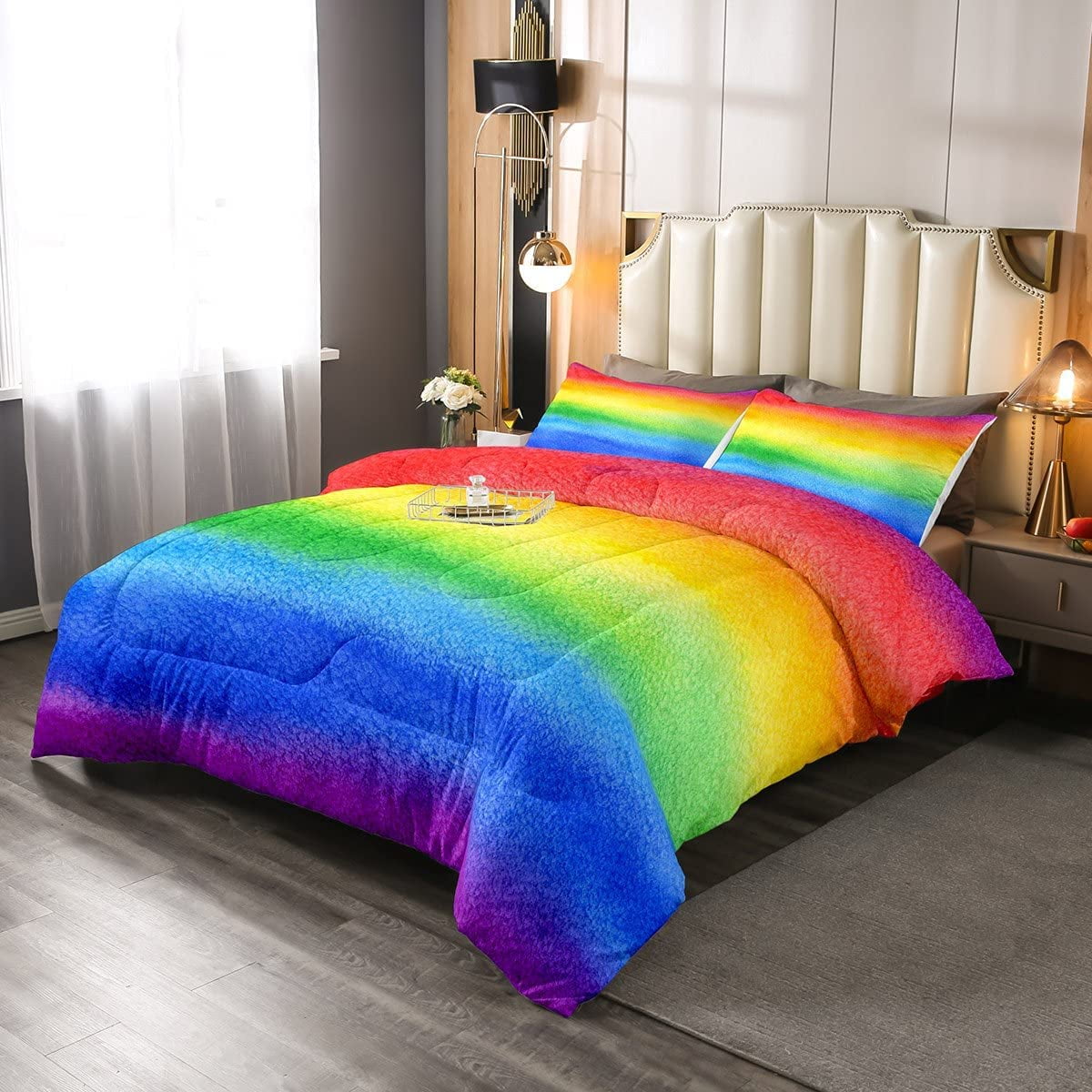 Yellow Honeycomb Comforter Set Cute Bee Bedding Set Full Wild Animal ...