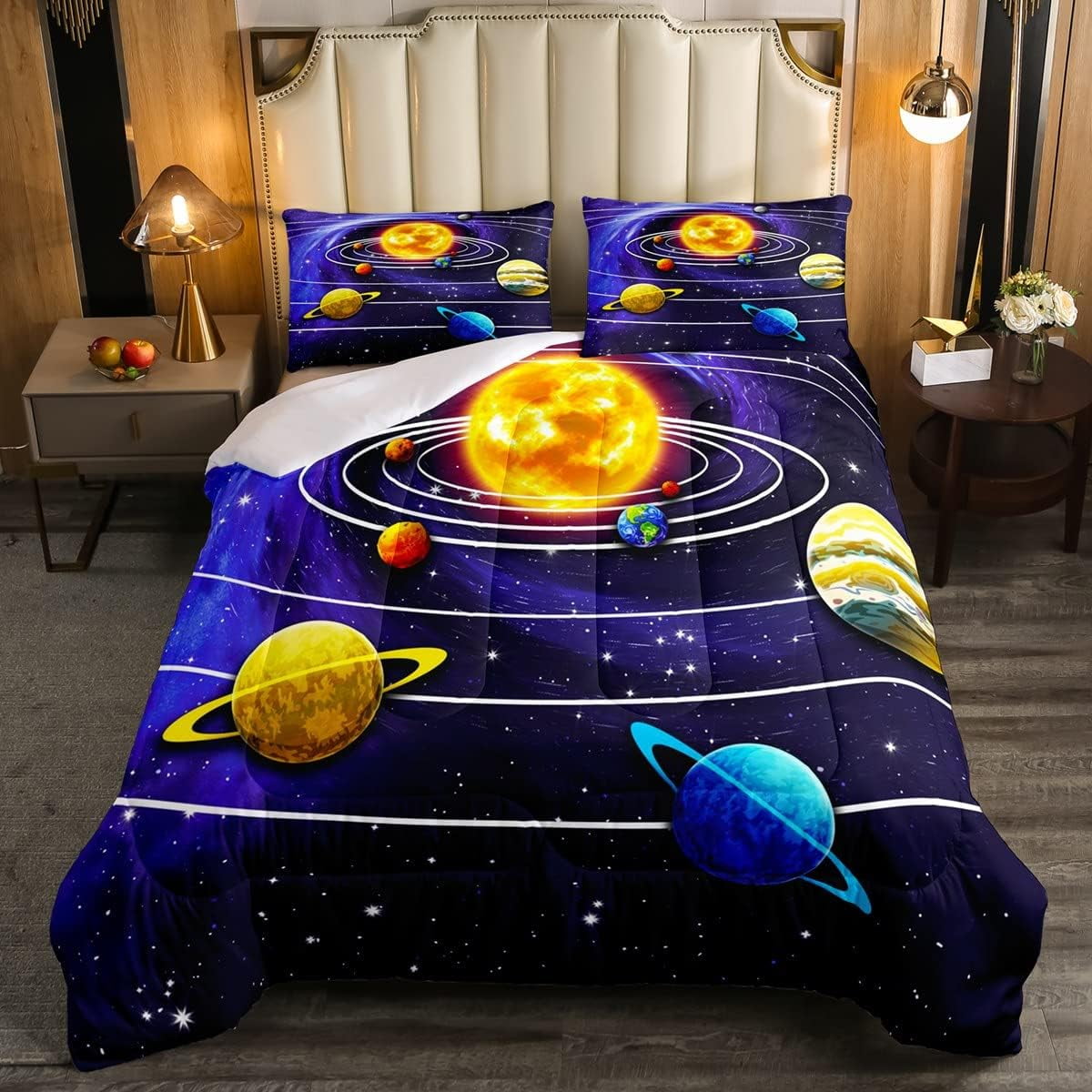 Yellow Honeycomb Comforter Set Cute Bee Bedding Set Full Wild Animal ...