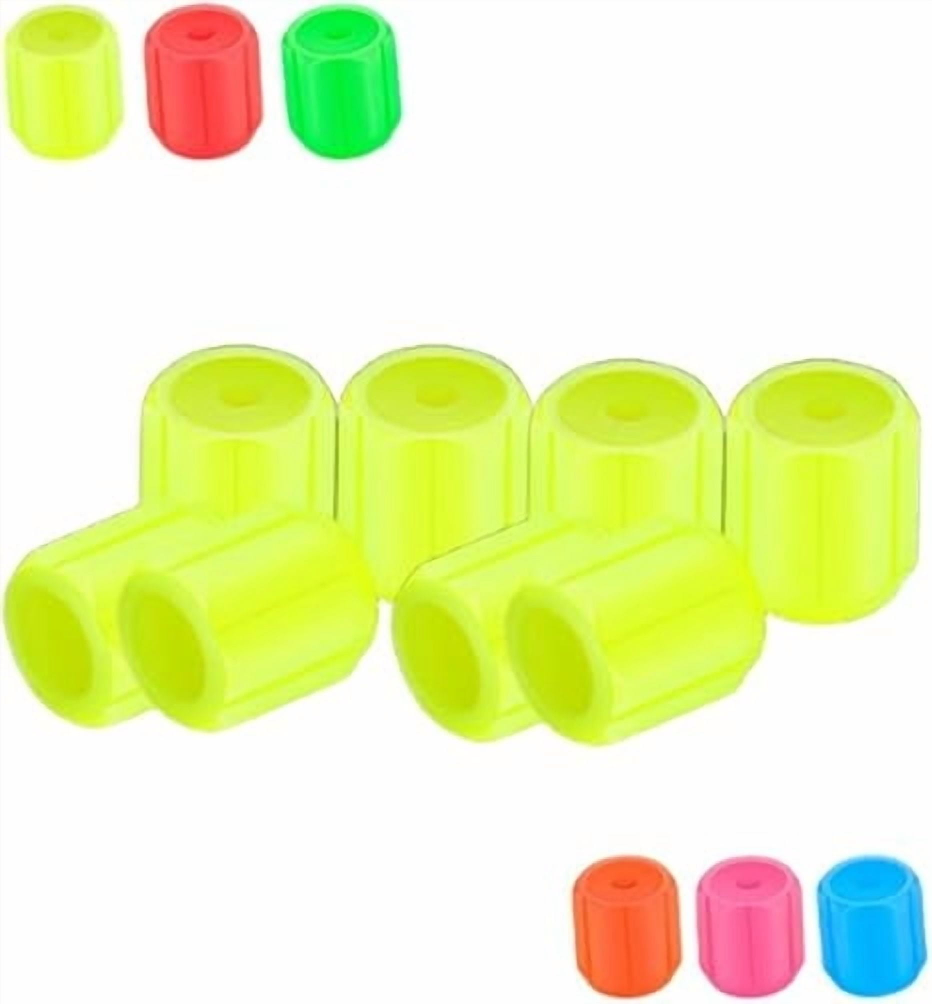 Yellow In The Dark Car Tire Cap Set Luminous Night Covers Fluorescent ...