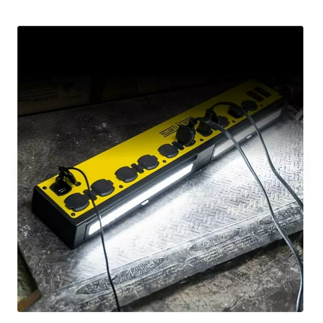 Yellow Jacket 10-Outlet Surge Strip with LED Light - Walmart.com