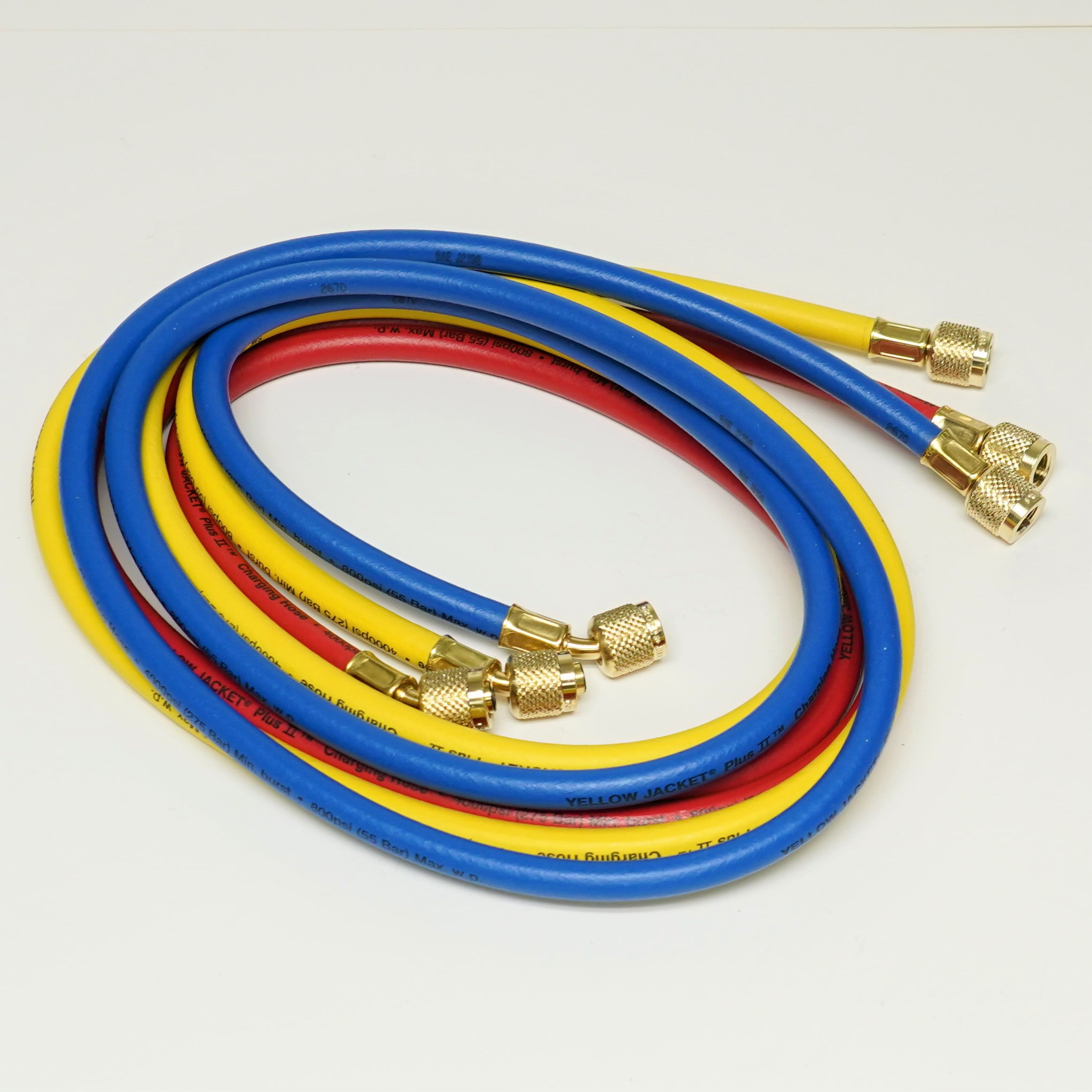 Yellow Jacket Hose Set, 72 in L, Blue/Red/Yellow 21986 - Walmart.com
