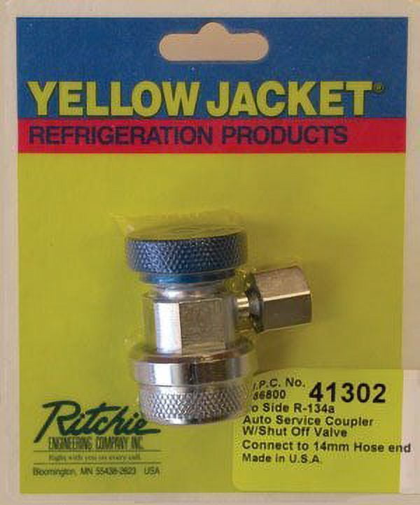 Yellow Jacket 41302 Chrome Lo-Side Automotive R-134a A/C Coupler ...