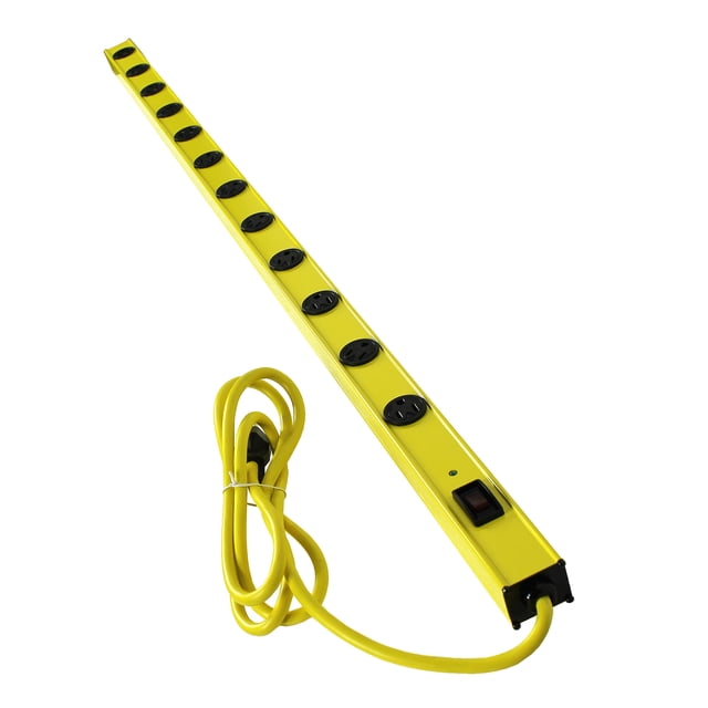 Yellow Jacket 5154 4-Foot Metal Power Strip With 510J Surge Protector ...