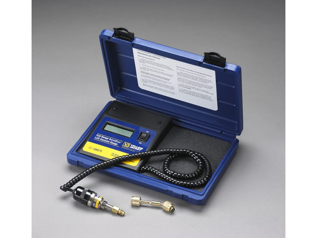 Yellow Jacket Vacuum Gauge.LCD,Includes Sensor 69075 - Walmart.com