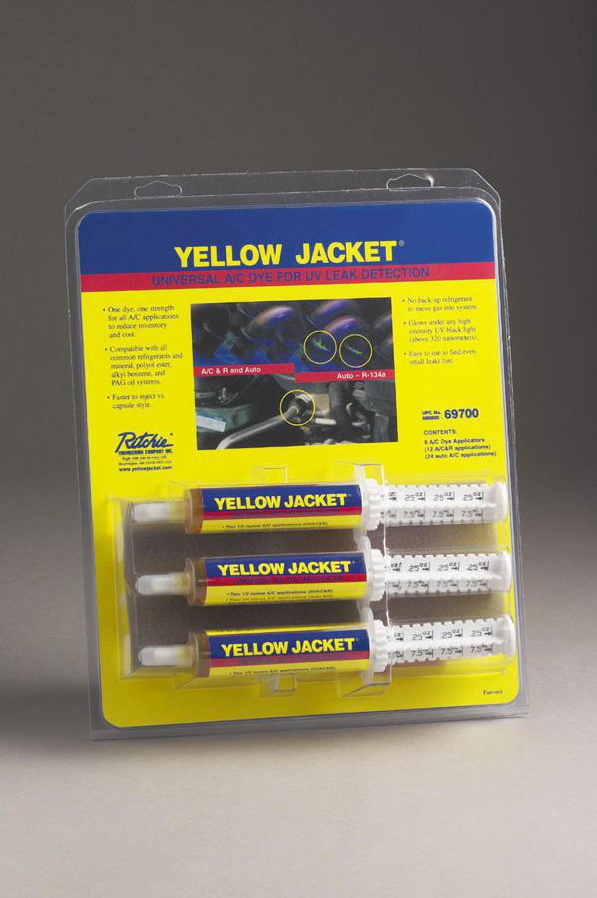 Yellow Jacket Universal A/C Disposable Injectors, 1 oz Applicator for ...