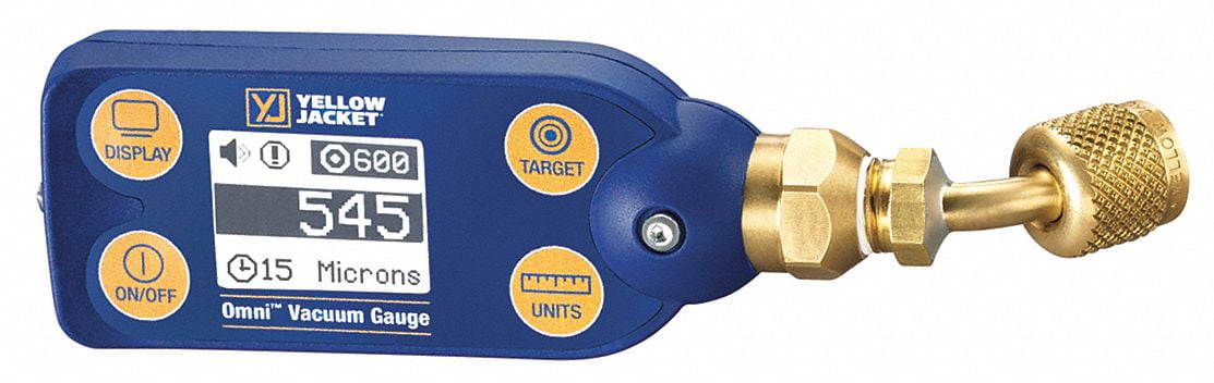 Yellow Jacket Vacuum Gauge,Digital,1/4" Female 69020 - Walmart.com