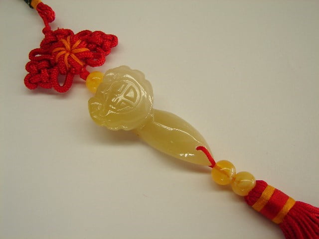 Yellow Jade Ru Yi Charm by Feng Shui Import LLC - Walmart.com