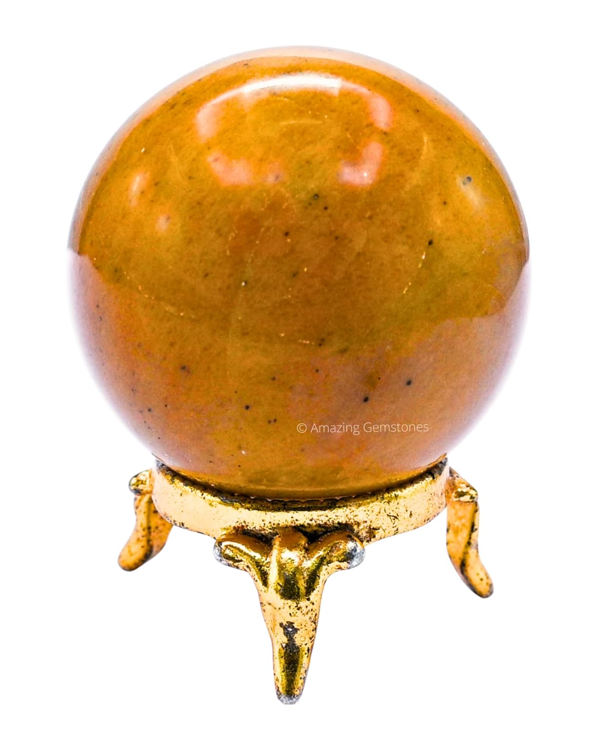 Yellow Jasper Crystal Ball Sphere 2" Inches - Walmart.com