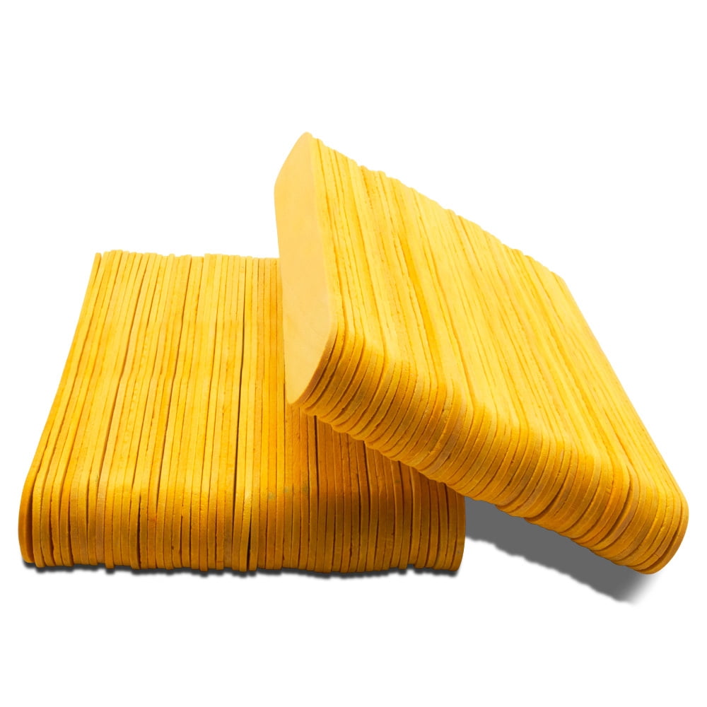 Yellow Jumbo Craft Sticks 6-inch, Pack of 100 Popsicle Sticks for ...